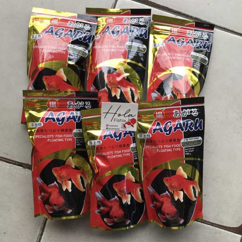 Jual AGARU FLOATING 100gr / MAKANAN IKAN MAS KOKI MAKANAN GOLDFISH di ...