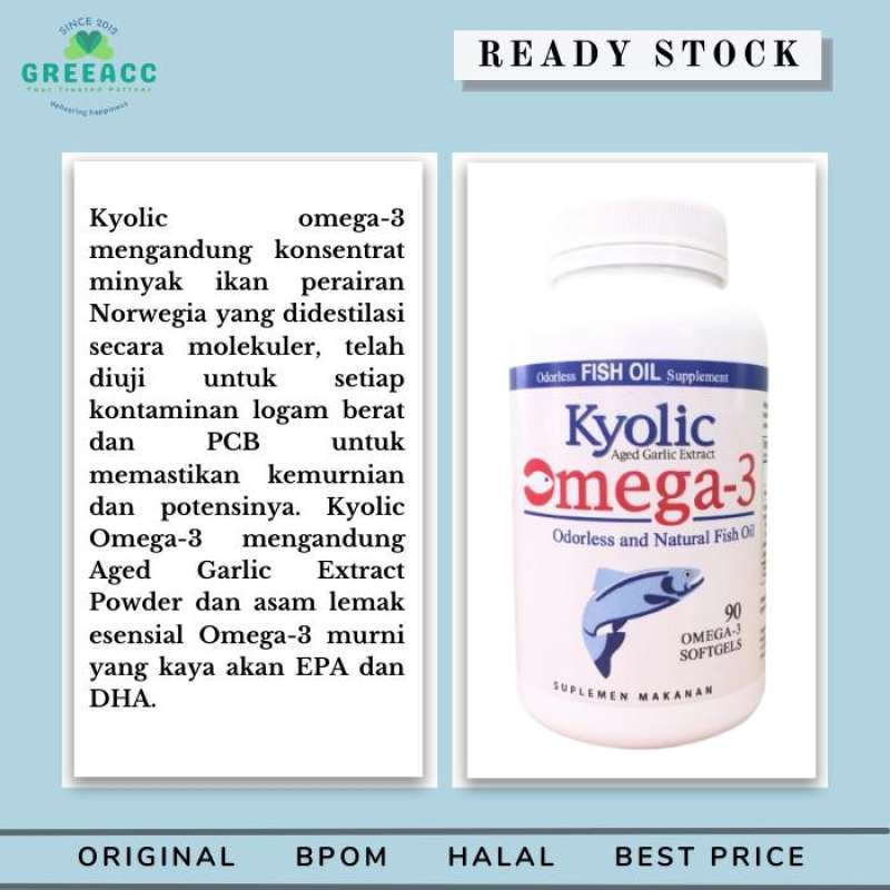 Jual Kyolic Aged Garlic Extract Omega-3 (90) di Seller GREEACC ...