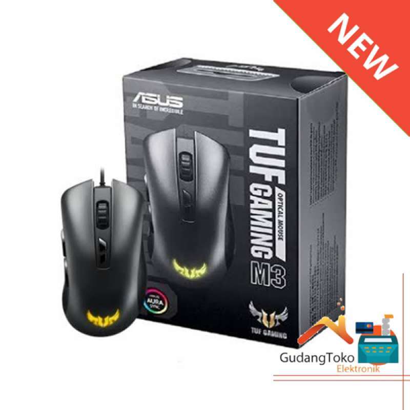 Promo New Gaming Mouse ASUS TUF Gaming M3 Wired RGB Diskon 29% di ...