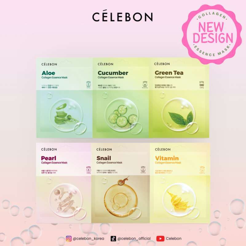 Jual [new Packaging] Celebon Snail Collagen Essence Mask Di Seller ...