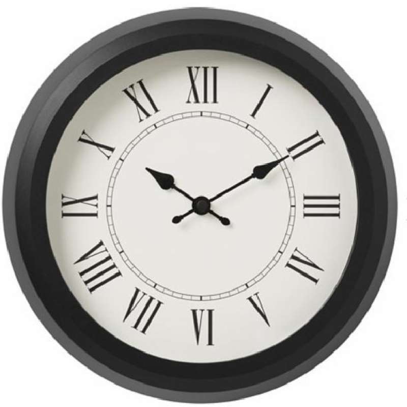 Jual Jam Dinding MODEL Angka Romawi Tanpa Suara NF 25cm Original_Hitam ...