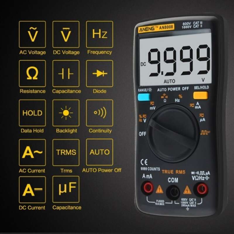 Jual DIGITAL AVOMETER MULTIMETER MULTITESTER VOLTAGE TESTER ANENG ...