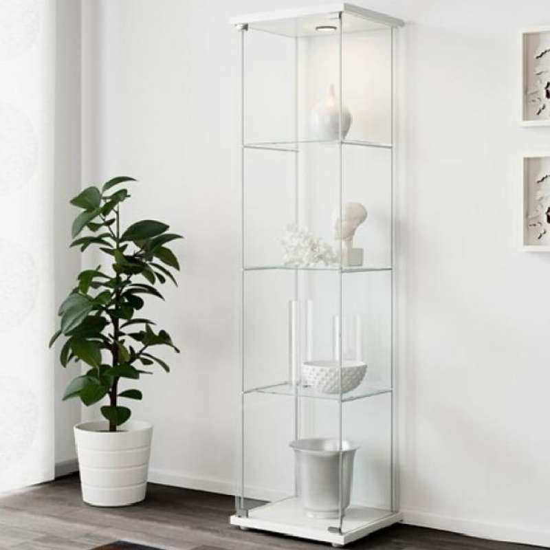 Jual Rak Lemari Kaca 4 Tingkat Display Pajangan Hias 43x163cm_original ...