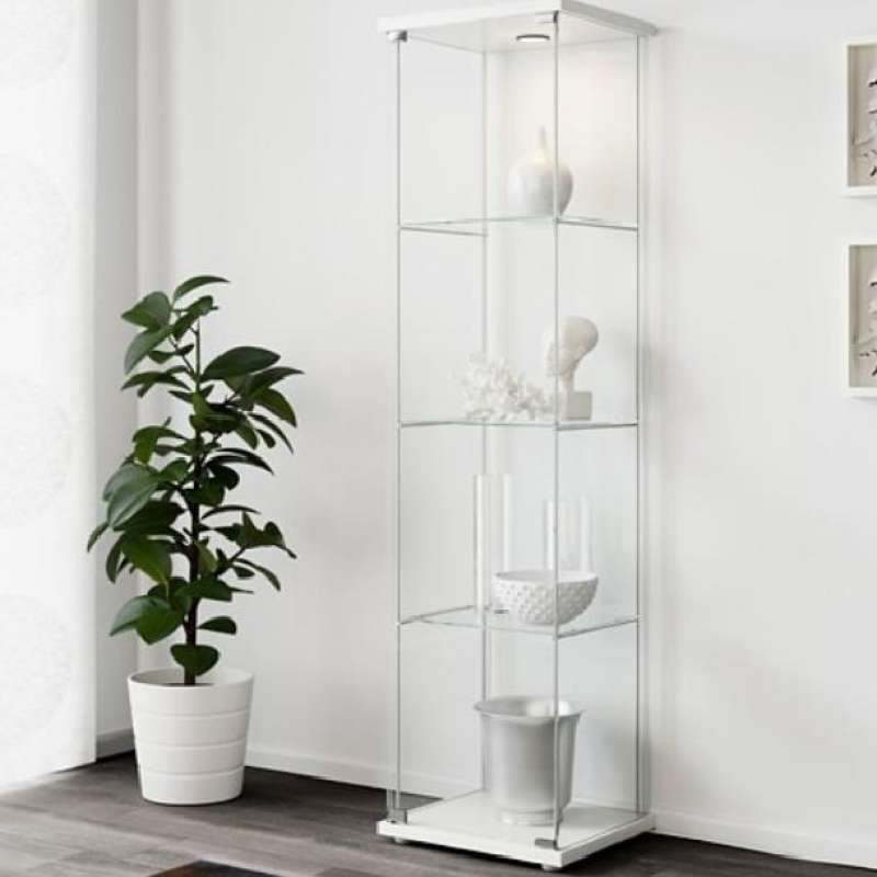 Jual Rak Lemari Kaca 4 Tingkat Display Pajangan Hias 43x163cm_original ...