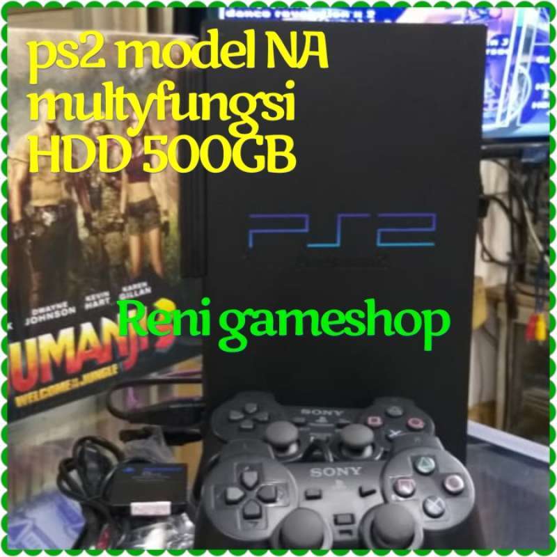Jual OEM PS2 PLAYSTATION 2 FAT MODEL NA MULTYFUNGSI HDD 500GB fullgame ...
