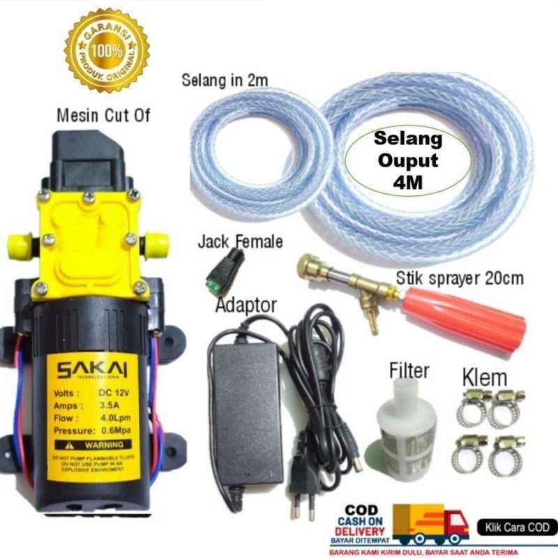 Jual PAKET Sakai Auto ON OF SET Mesin Cuci AC Motor Mobil Steam Power ...