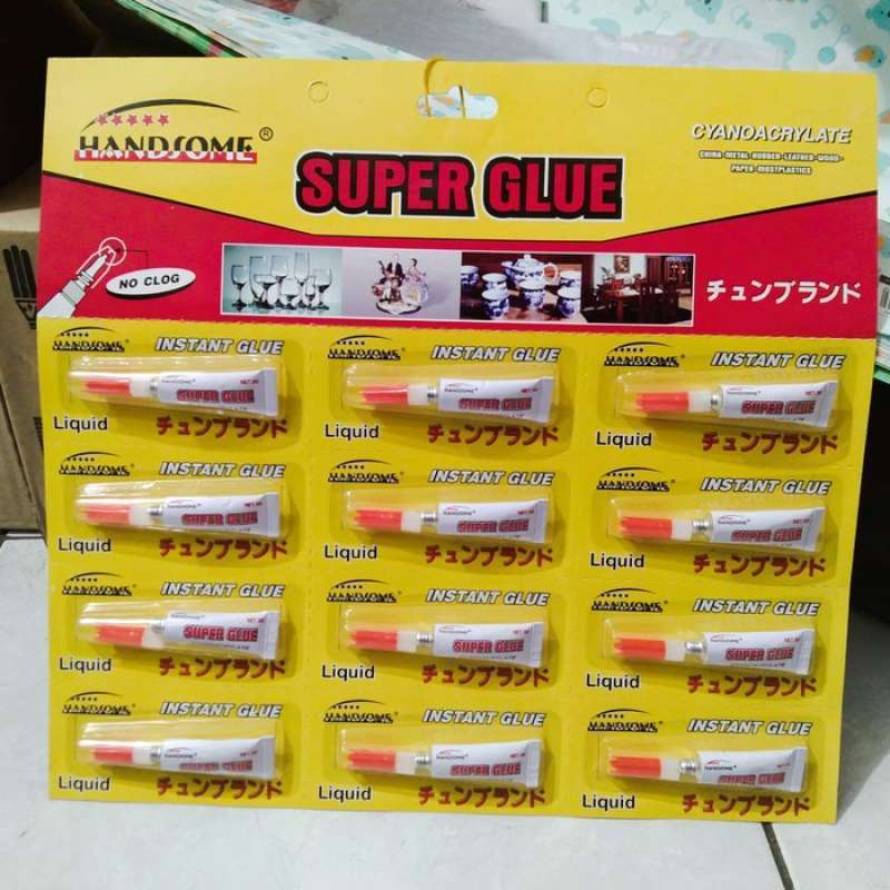 Promo Lem Besi/Super Glue HANDSOME Kuat Melekat Eceran (satu lembar isi ...