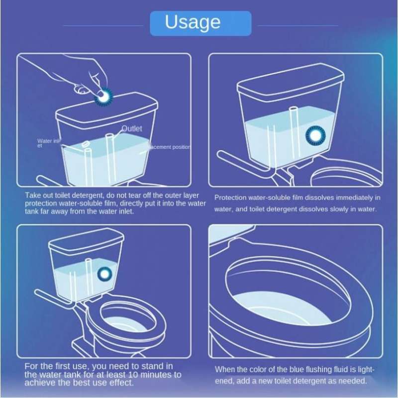Jual [ready Stock] Tablet Pembersih Toilet Wc Kamar Mandi Tablet ...