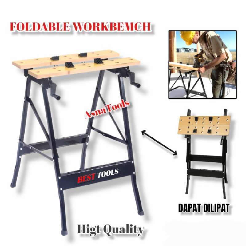 Promo Besttools Folding Work Bench / Workbench Meja Kerja Kayu Portabel ...