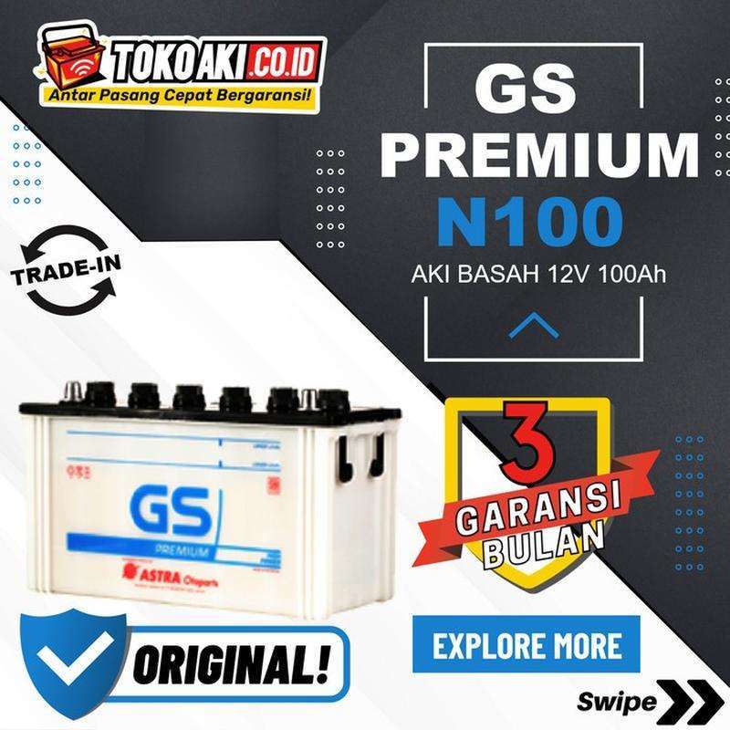 Jual GS Premium N100 - 100Ah [Tanpa Tukar Aki] - White di Seller ...