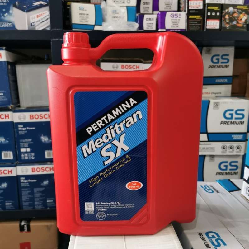 Jual OLI PERTAMINA MEDITRAN SX SAE 15W-40 KEMASAN 10 LITER SAE 15W40 OLIE di Seller GENSET PART ...