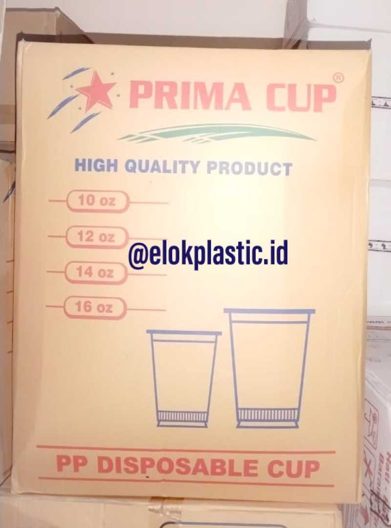 Jual Cup Plastik 16 Oz, 14 Oz, 12oz Merk Prima Di Seller Toko Bahan Kue ...