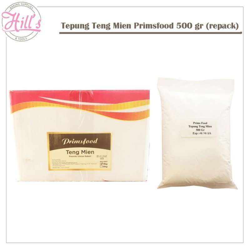 Jual TEPUNG TENG MIEN 500 gr PRIMSFOOD DIMSUM / TENGMIEN / TANG MIEN ...