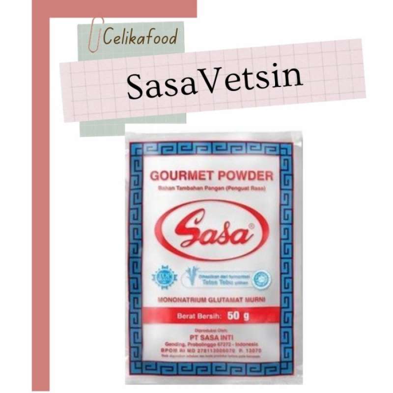 Jual Sasa Vetsin Micin Pecin Mecin MSG Penyedap Bumbu Pangan - 100 gr di Seller Celikafood ...