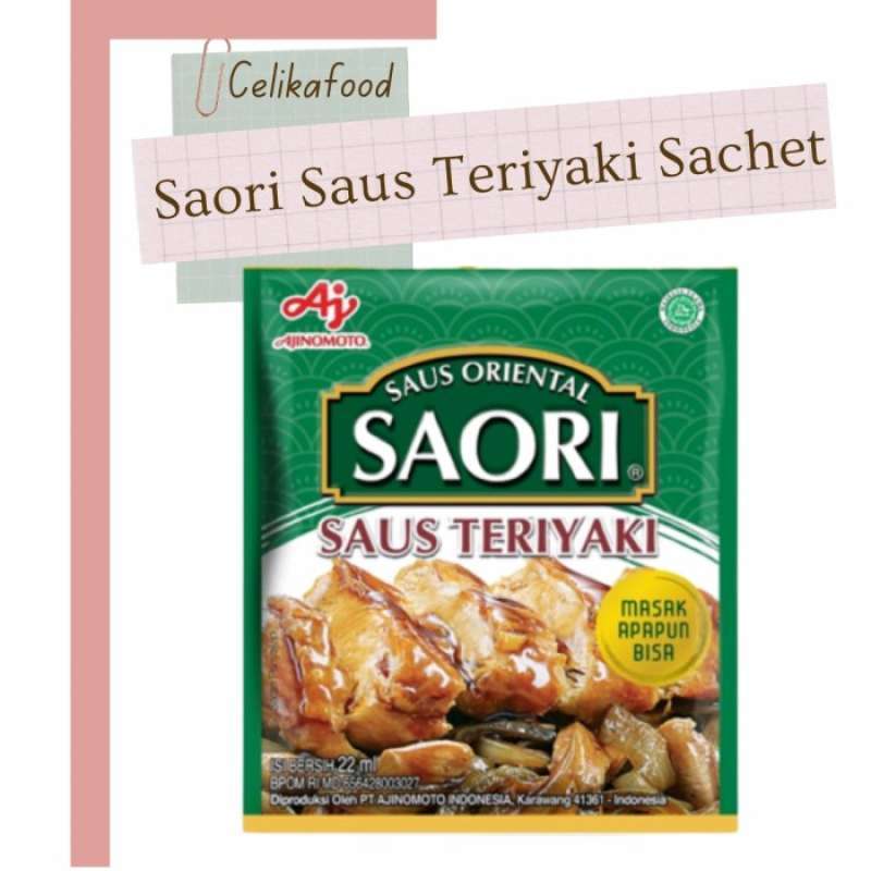 Jual Saori Saos Teriyaki 22ml Sachet Saos Oriental Ajinomoto Sauce ...