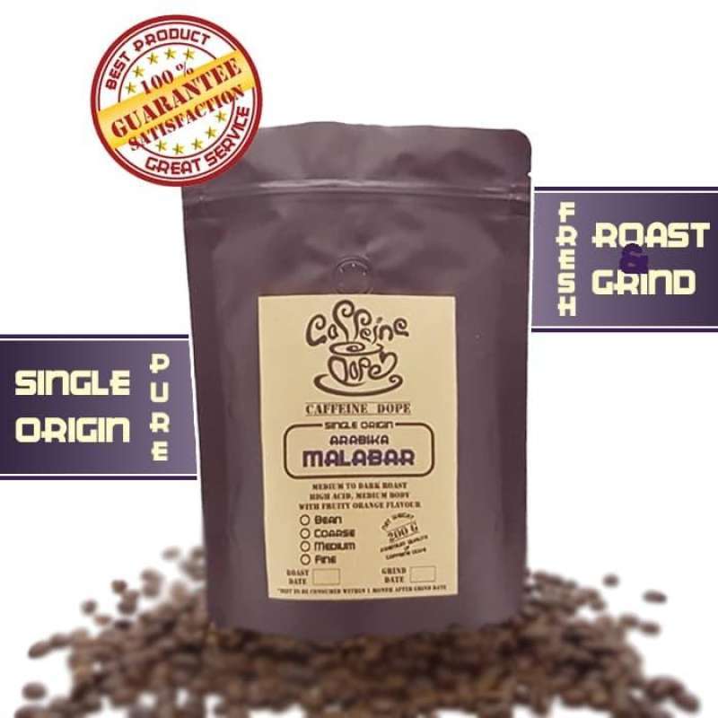Jual Kopi Arabika Malabar 200 Gr Single Origin Bean/Biji & Ground/Bubuk ...