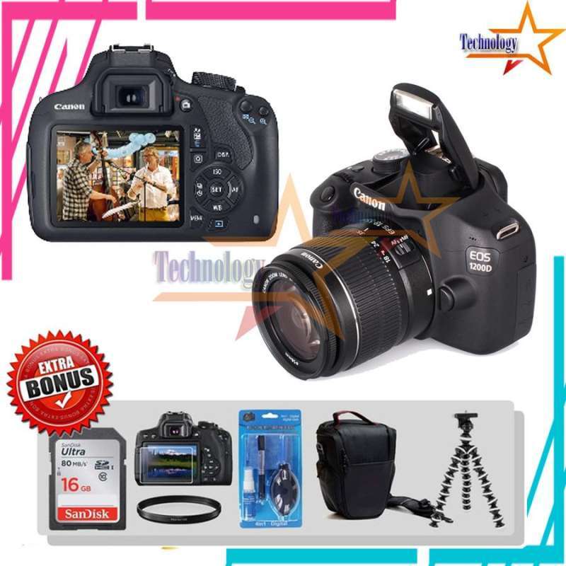 Jual Paket Kamera Canon Dslr Eos 1200d Kit 18-55mm Is Ii Original Di ...