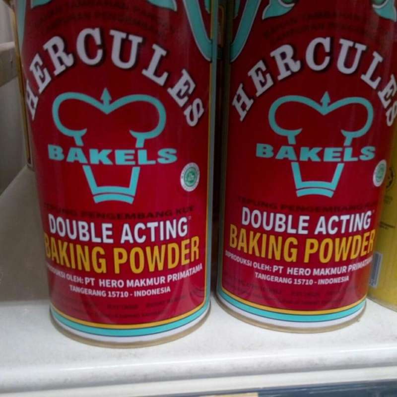 Jual Hercules Baking Powder Double Acting Bakels 450 Gr / Tepung ...