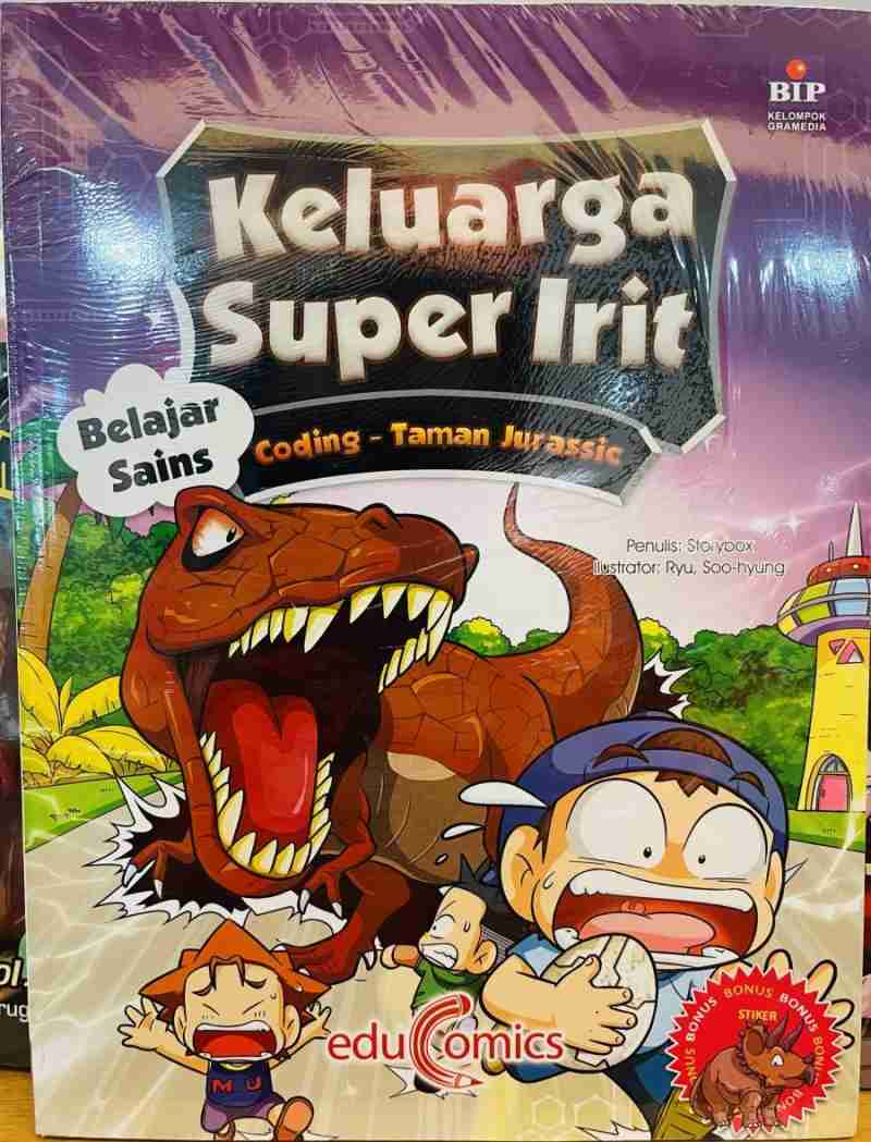 Jual Buku Komik Keluarga Super Irit Belajar Sains Coding Taman Jurassic ...