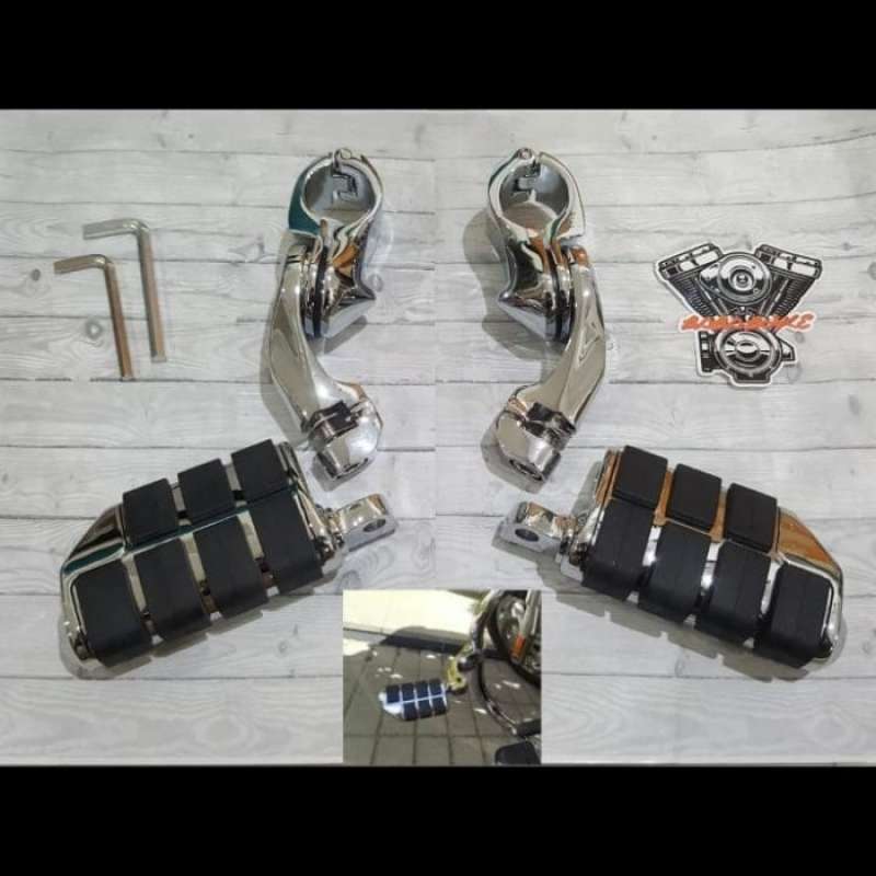 Jual Footrest harley goldwing & motor cruiser foot rest adjustable ...
