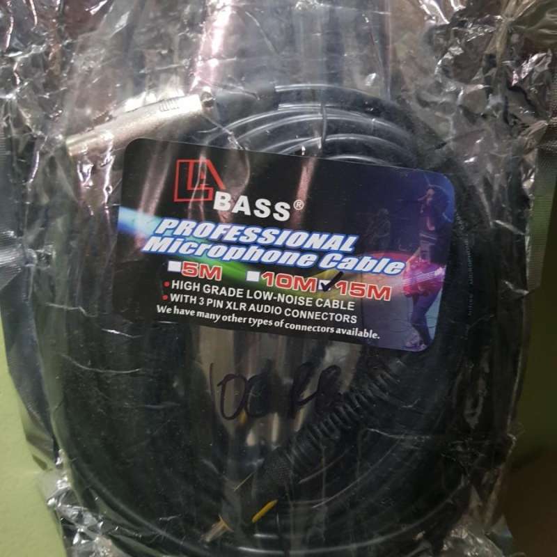 Jual Kabel Mik 15 Meter Kabel Mic 15 Meter Jack 6.5 Besar Jack 6.5 to ...