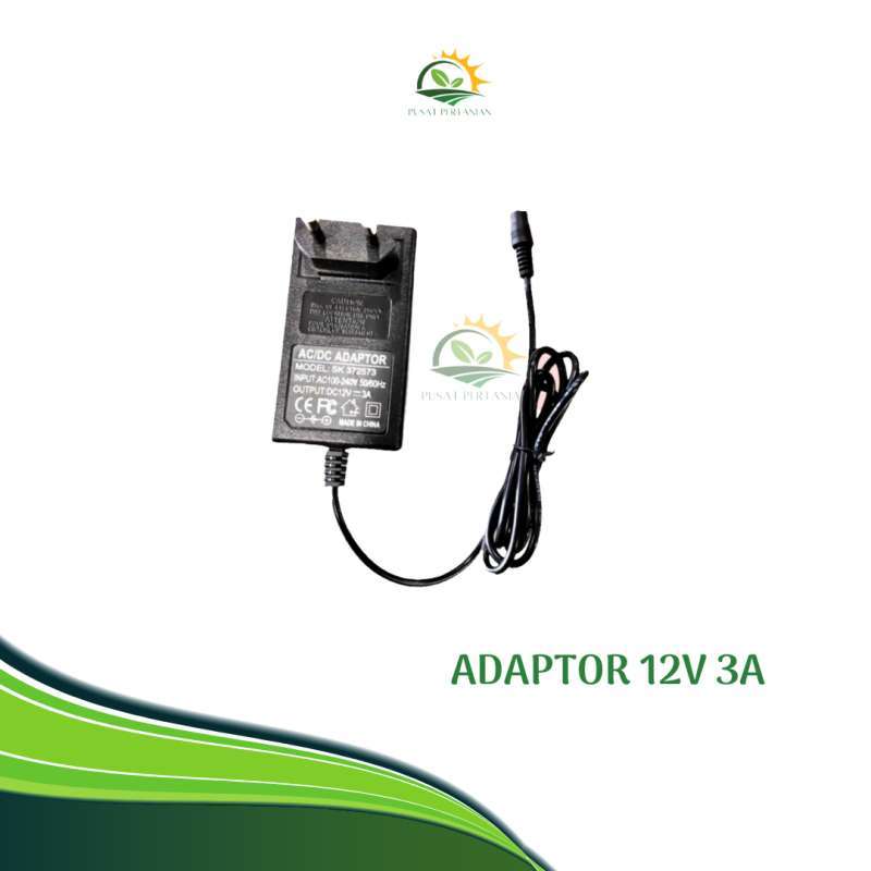 Jual ADAPTOR 12V 3A power supply untuk pompa dc lampu LED atau CCTV di ...