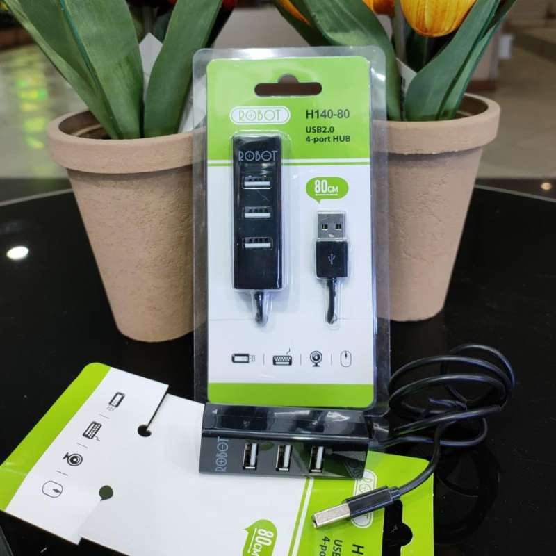 Jual USB HUB ROBOT H140-80 (Panjang kabel 80cm) di Seller King Shop BTC ...