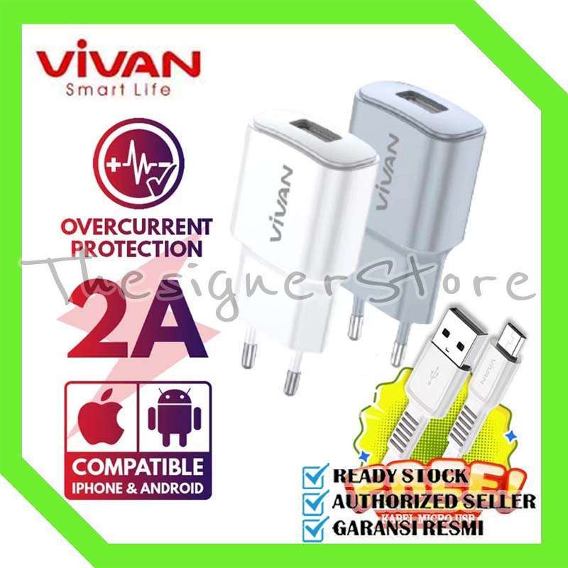 Promo Charger VIVAN Power Oval 2 Original 2A Quick Charging Fast ...