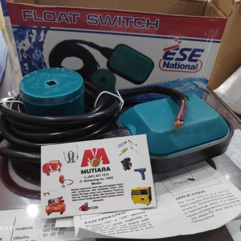 Jual Float Switch Otomatis Pompa Celup National ESE panjang kabel 3 M ...