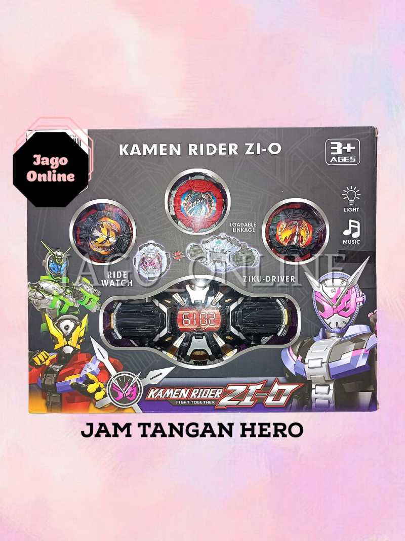 Jual Mainan Anak Laki Cowok Jam Tangan Kamen Rider Hero Sabuk Karakter ...