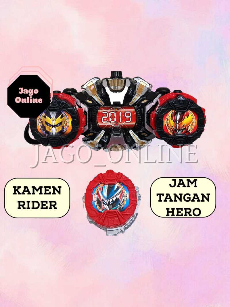 Jual Mainan Anak Laki Cowok Jam Tangan Kamen Rider Hero Sabuk Karakter ...