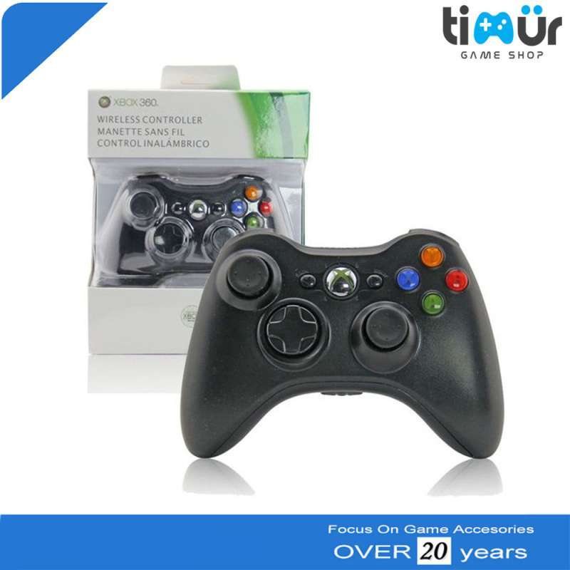 Jual Stik Stick Controller Xbox 360 Pc Original Wireless Hitam Di ...