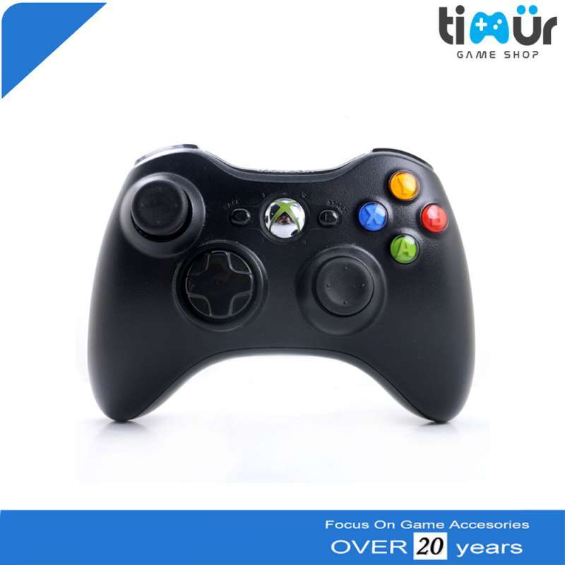 Jual Stik Stick Controller Xbox 360 Pc Original Wireless Hitam Di ...