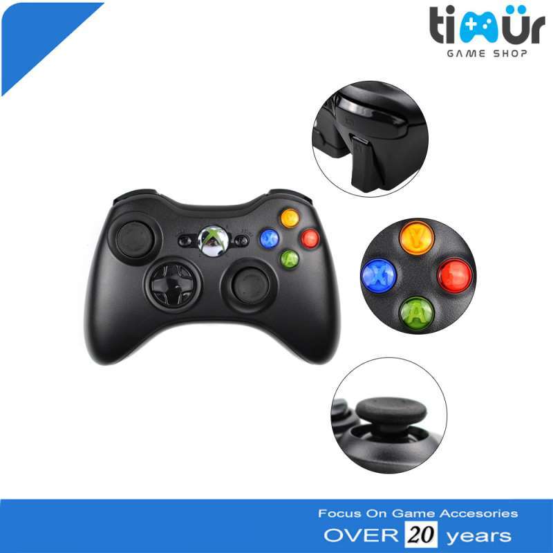Jual Stik Stick Controller Xbox 360 Pc Original Wireless Hitam Di ...