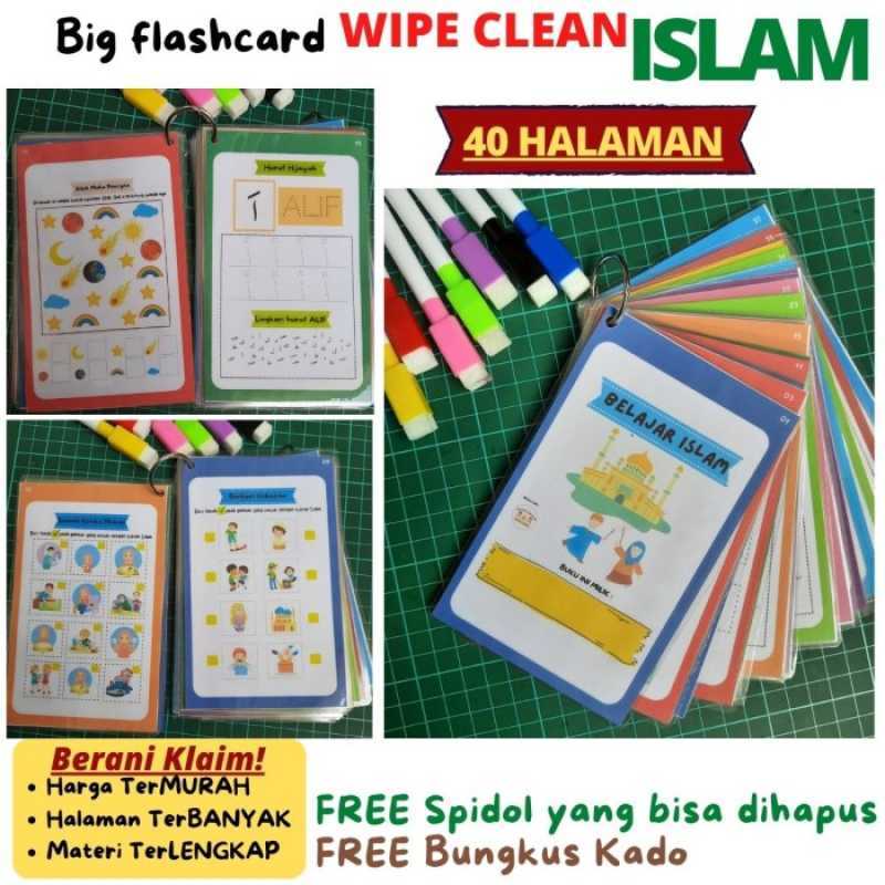 Jual Busy Book Wipe And Clean Belajar Islam Activity Islami Anak 2 3 4 ...