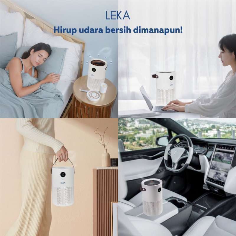 Jual Buy1 Get 1 Leka Ap7809 Rechargeable Air Purifier - Hepa13 Filter ...