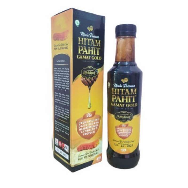 Promo Madu Ramuan Hitam Pahit Gamat Gold Plus Daun Insulin Daun Bidara ...