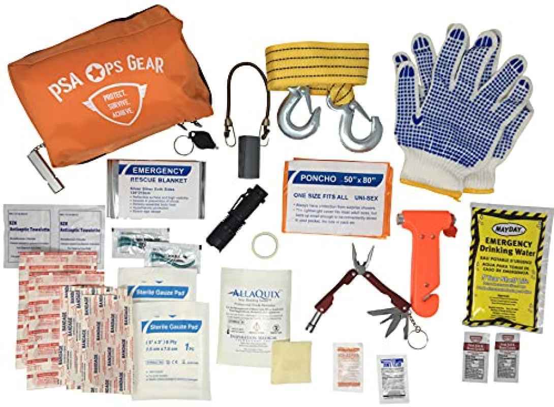 Promo Vehicle Emergency Survival Safety Kit - (Deluxe) - Everyday Carry ...
