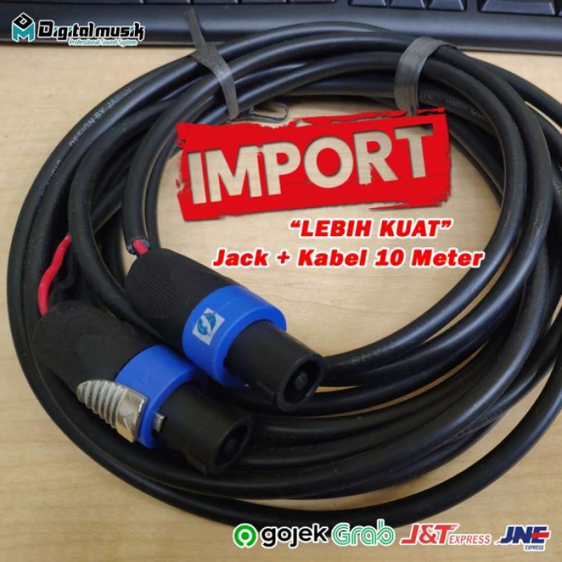 Jual Kabel Speaker Speakon To Speakon 10 Meter - Kabel Sound System ...