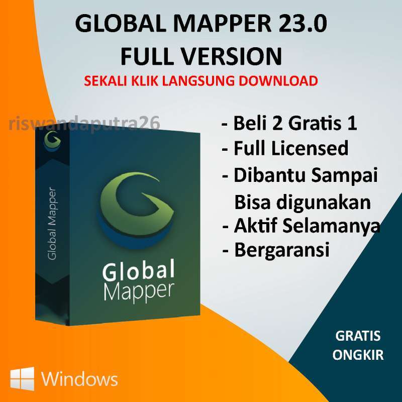 Promo Global Mapper 23 Diskon 50% di Seller waroenglink - Sukaluyu, Kota Bandung | Blibli