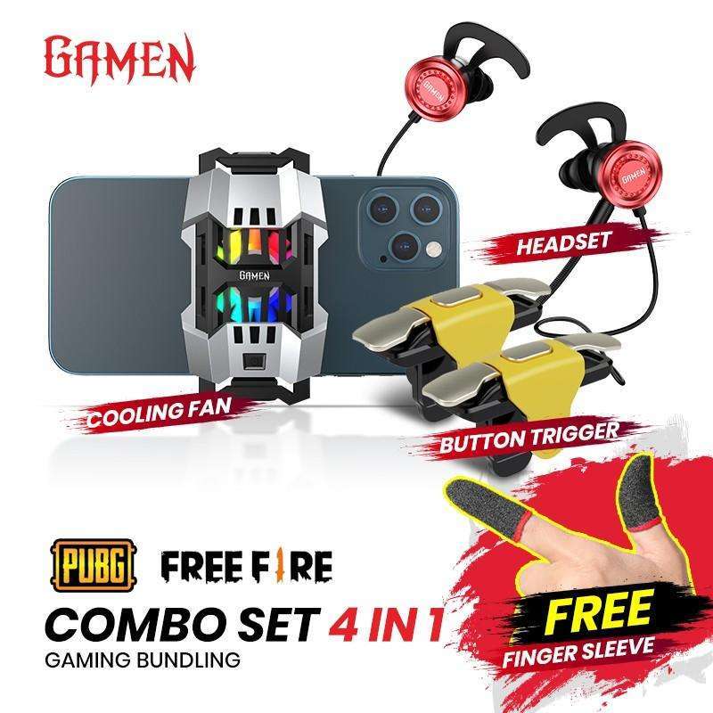 Jual GAMEN Paket Gaming PUBG Siberia + GE200 + Button Trigger Free ...