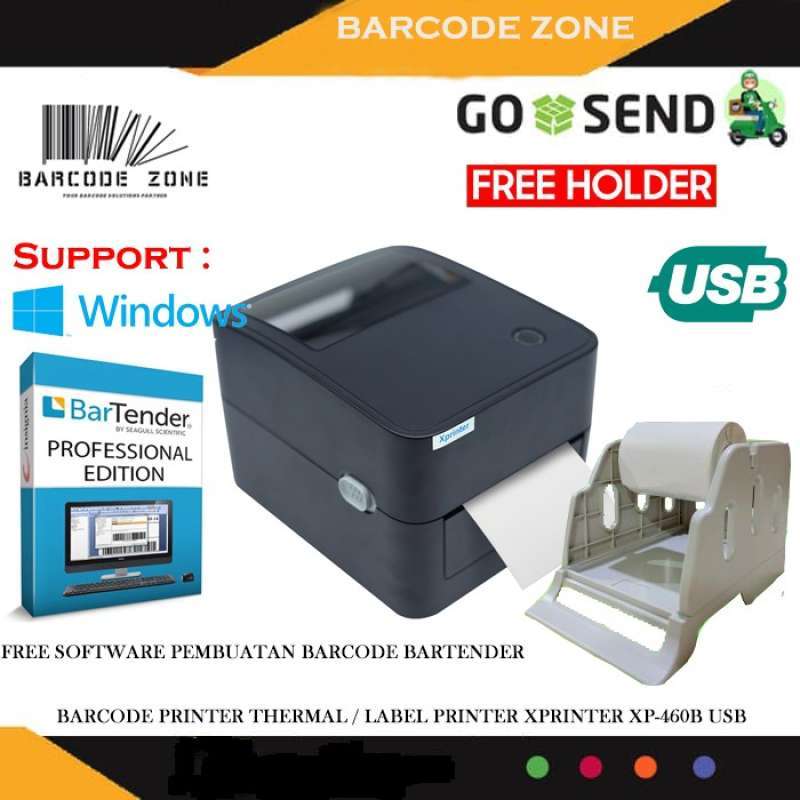 Promo Printer Barcode Thermal/label Printer 4 Xprinter Xp-460b Cetak ...