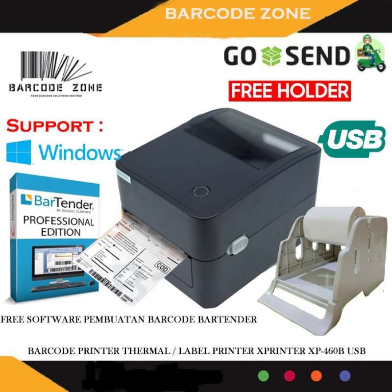 Promo Printer Barcode Thermal/label Printer 4 Xprinter Xp-460b Cetak Alamat Resi Shopee Diskon ...