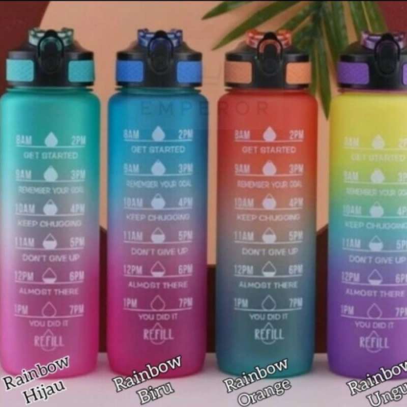 Promo Free Ongkir Botol Minum Gradasi Tritan 1Liter Botol Viral New ...
