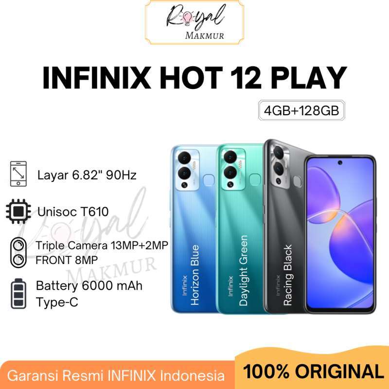 Jual Infinix Hot 12 Play [4/128GB] Garansi Resmi di Seller Royal Makmur ...