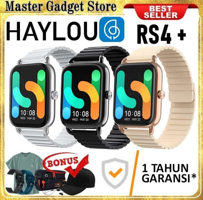 Promo Haylou RS4 Plus Smartwatch SpO2 AMOLED IP68 Sport Mode Watch RS4 ...