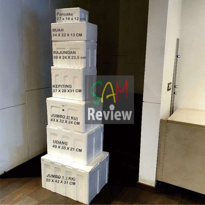 Jual Kotak Styrofoam Busa Gabus Berbagai Ukuran Lengkap - Kepiting Di ...