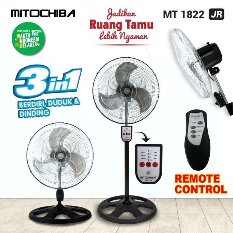 Jual Mitochiba Kipas Angin Remote Besi Tornado 18 Inchi 3 In 1 - 1822 Jr di Seller SENTRA ...