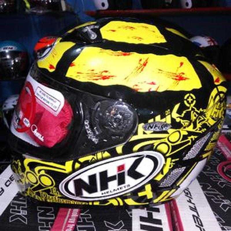 Jual Helm NHK GP Pro Black Yellow Limited GPPro Fullface Terminator di ...