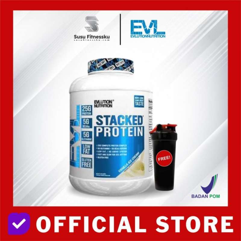 Promo Evl Stacked Protein Evl Stacked Whey Protein 5Lb Diskon 17% di ...